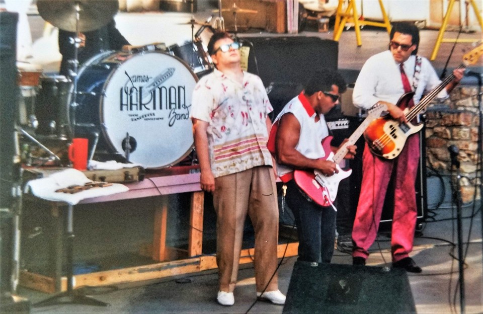 James Harman Band in the 1980s.