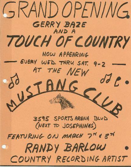The Legendary Mustang Club | San Diego Troubadour